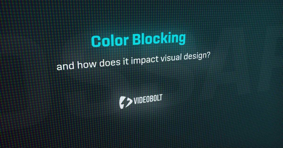 Color Blocking - Motion Graphics Glossary