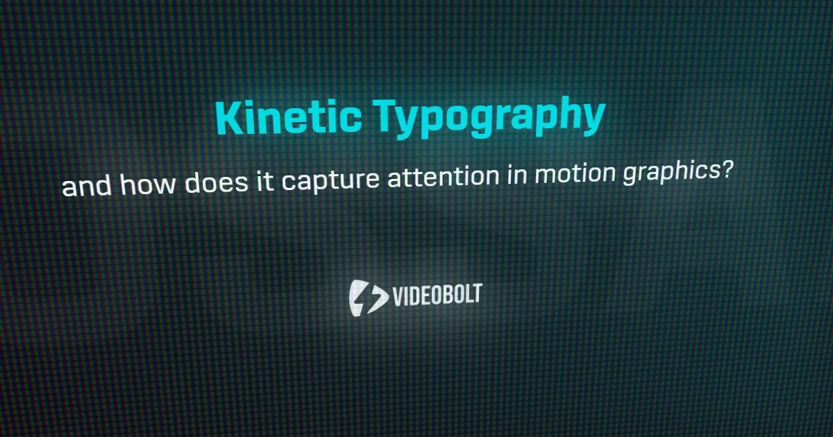 Kinetic Typography - Motion Graphics Glossary