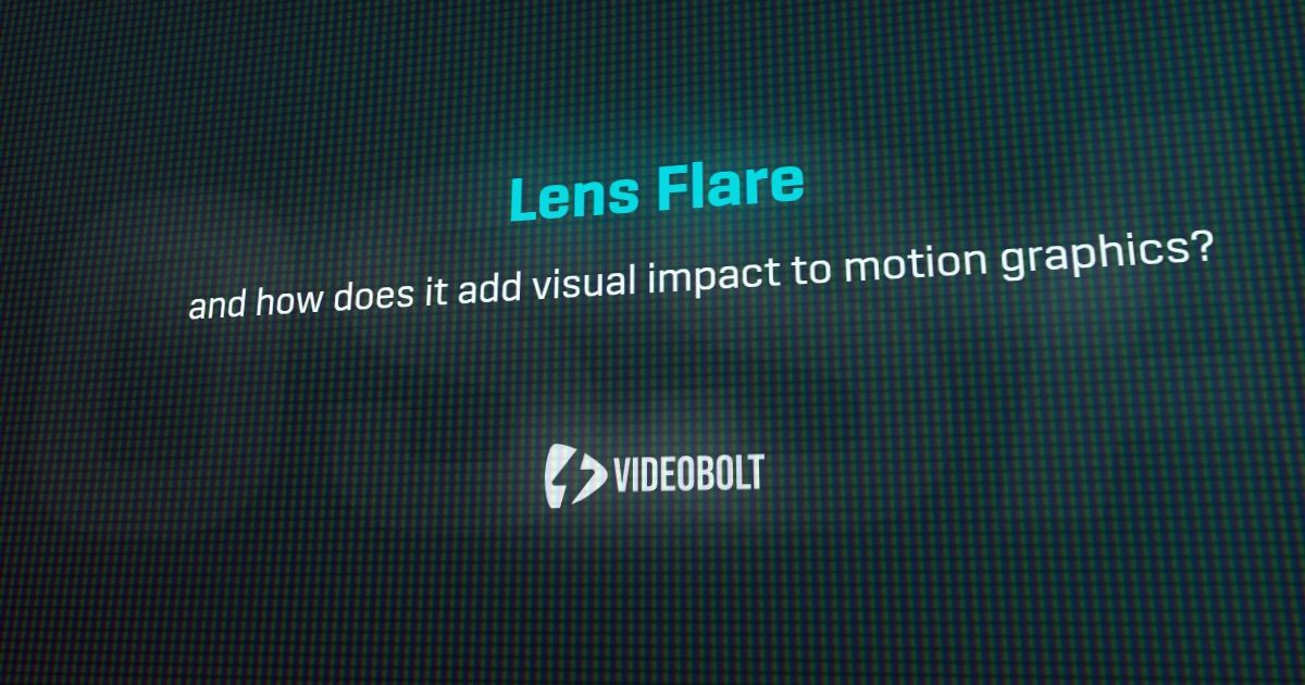 Lens Flare - Motion Graphics Glossary