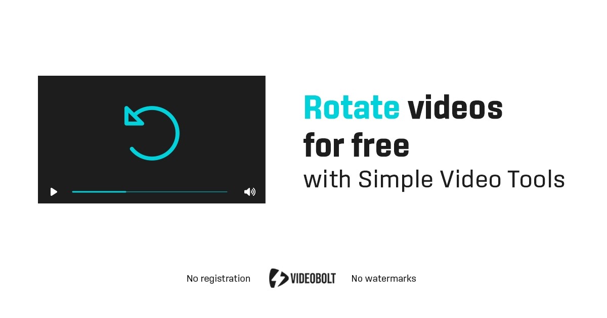 Rotate Video For Free - No Watermarks
